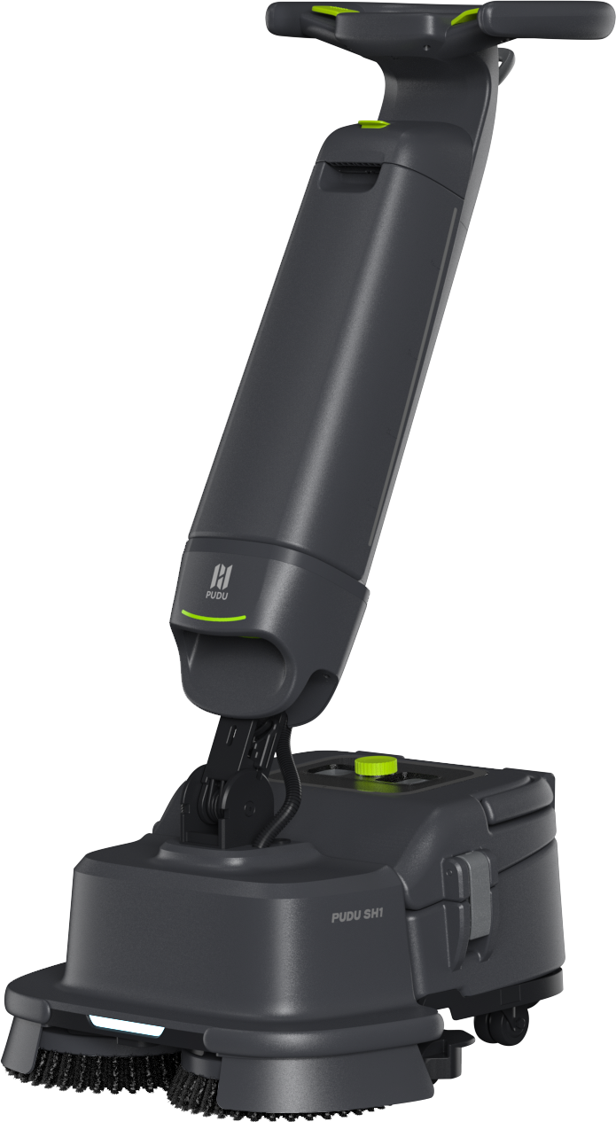 PUDU SH1 Walk-Behind Scrubber Dryer | Robot Solutions Pty Ltd